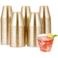 JOLLY CHEF Disposable Plastic Cups, Gold Glitter , 9oz, 200Pack ...