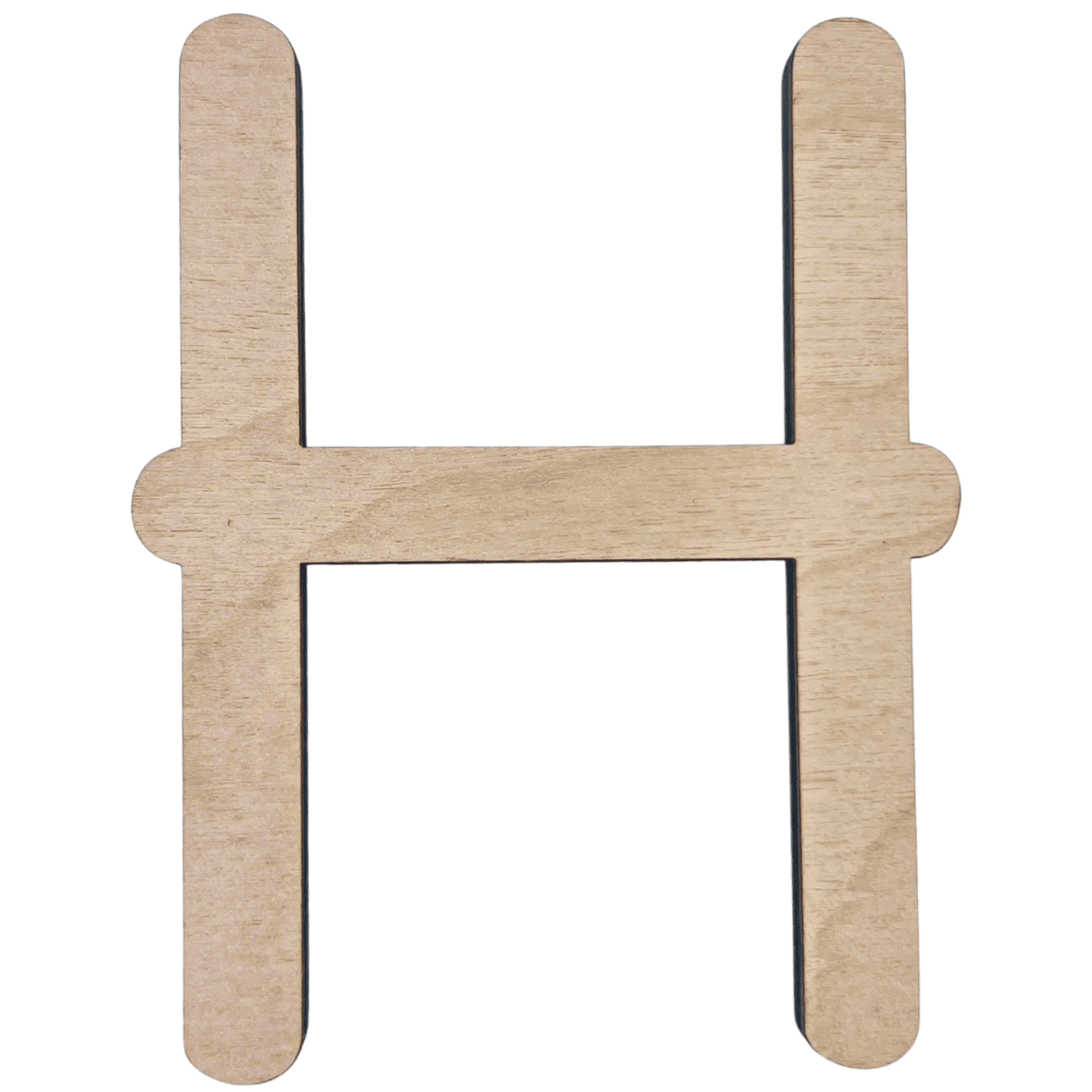 20" Tall BIRCH Wood Letter H | 1/4" Thick | Wood Craft Letter | Krafty ...