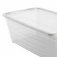 Life Story 6 Qt Rectangular Clear Plastic Protective Storage Shoe Box ...