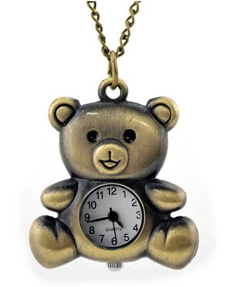 Teddy Bear Antique Pocket Watch Woman Pocket Watch Pendant Watch:PWB ...
