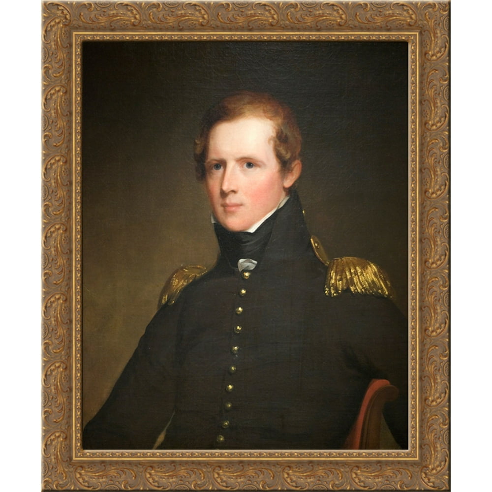 Major John Biddle 24x20 Gold Ornate Wood Framed Canvas Art by Thomas ...