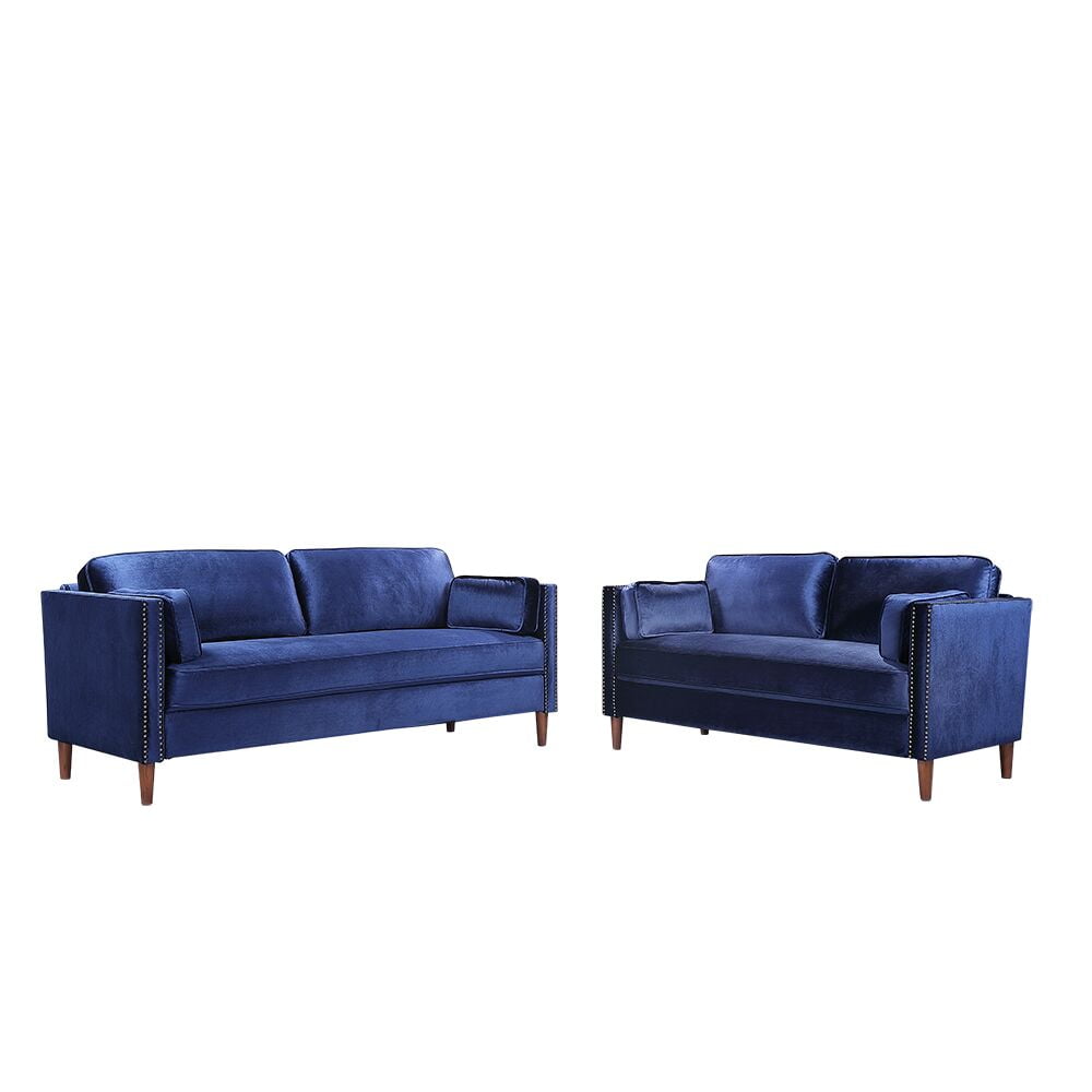 Wuudi Modern Entertainment Sofa 2-Piece Living Room Classical Sofa Set ...