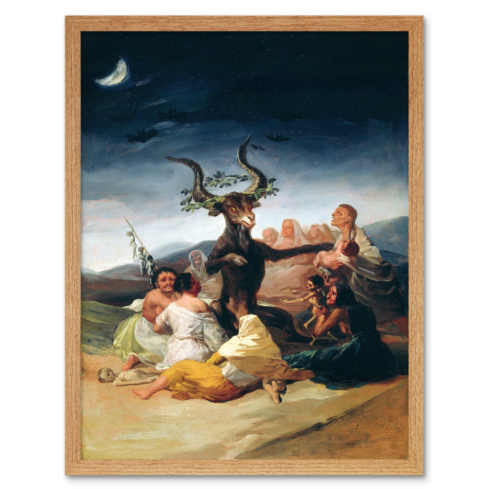 Francisco Goya 1798 Witches Sabbath Painting Goat and Coven in Fantasy ...