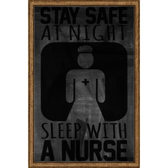 Stay Safe At Night Sleep With a Nurse Funny Suggestive Work Pride Tin ...