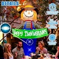 10ft Gaint Inflatable Thanksgiving Scarecrow with Built-in LED Lights ...