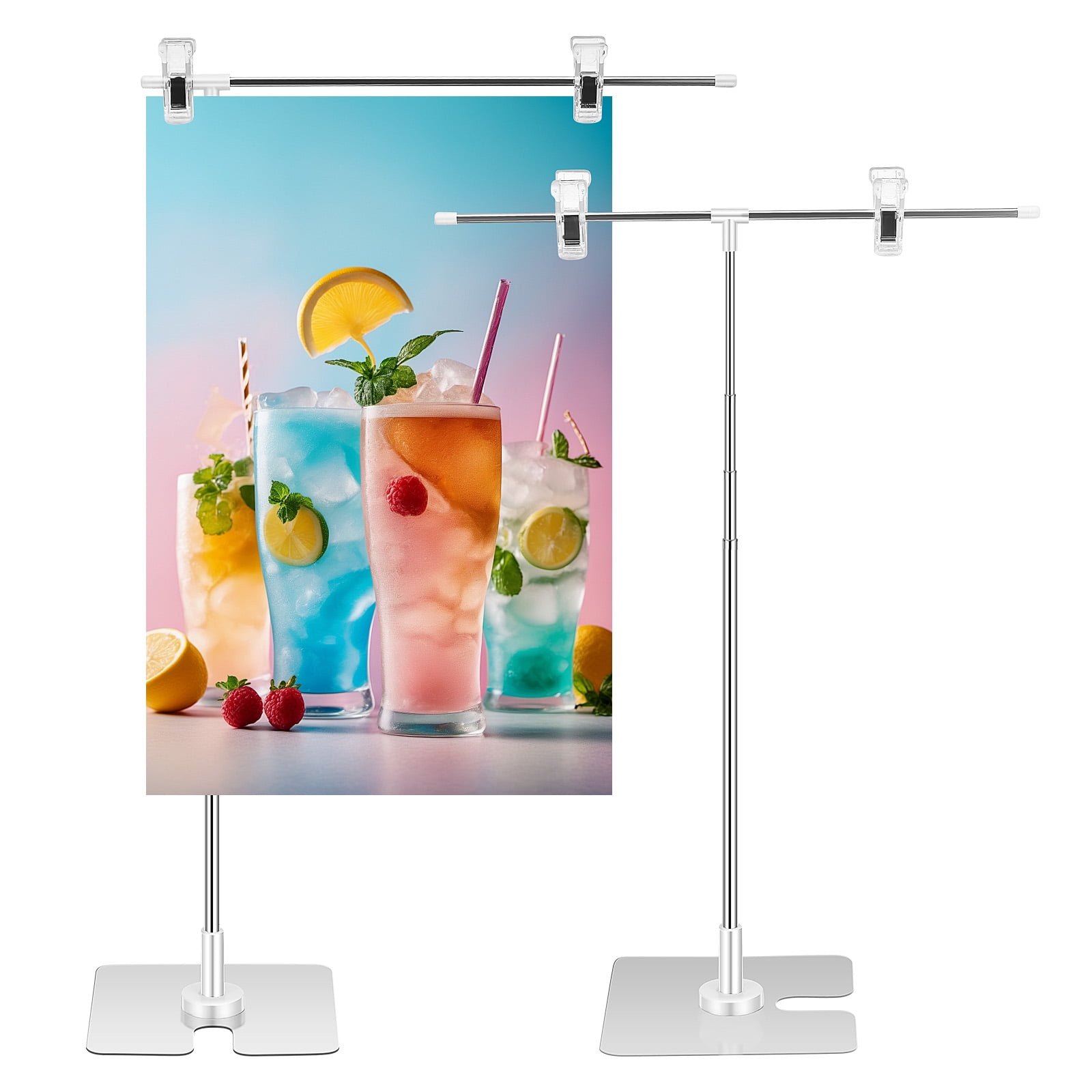 Soporte ajustable para póster (2 unidades) - Soporte para banner de ...