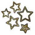 Carson Dellosa Education Sparkle And Shine Black And Gold Stars Cut