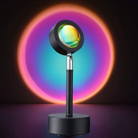 Rainbow Projection Led Light, 180 Degree Rotation Rainbow Sunset ...