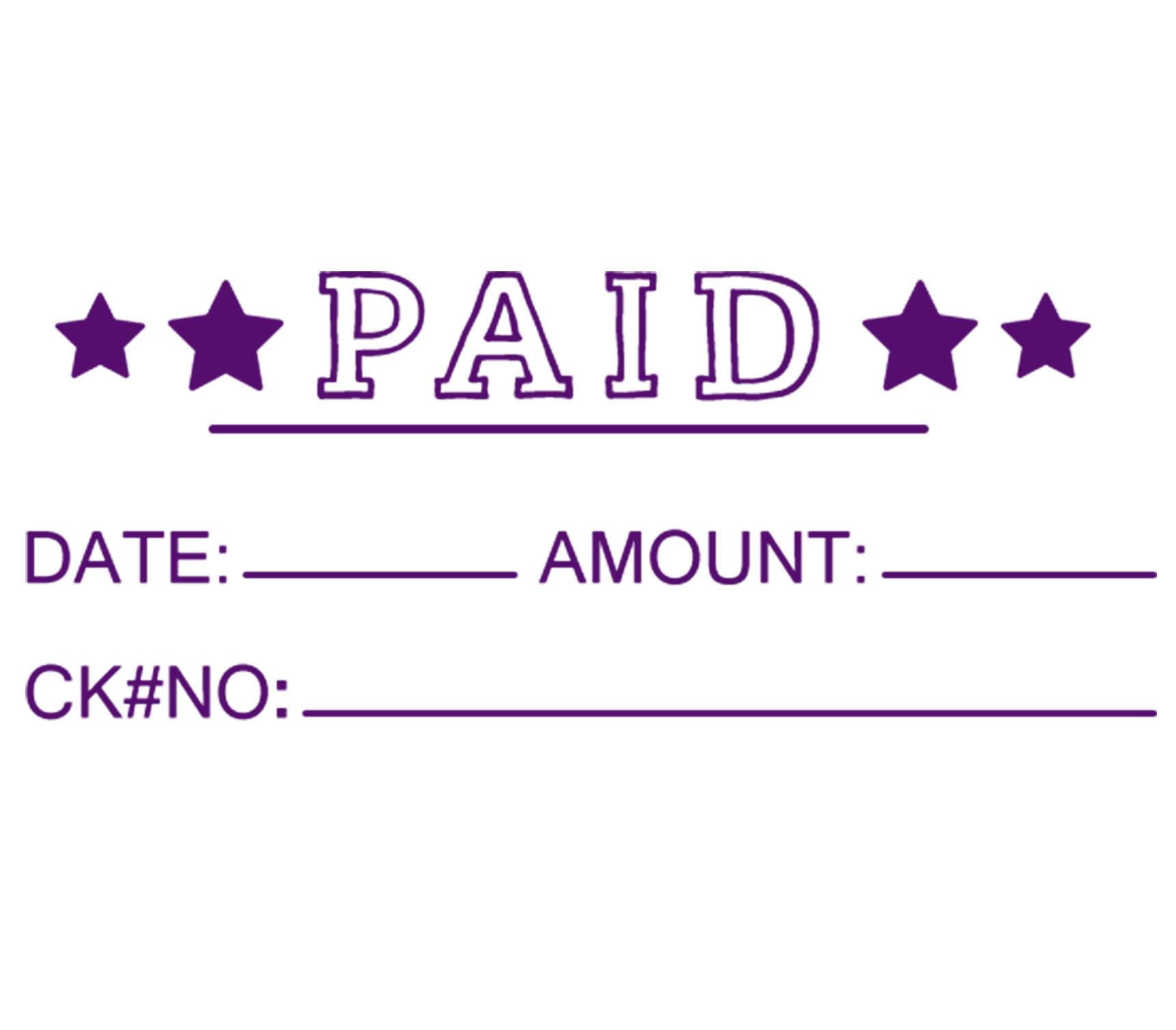 Printtoo Paid Self Inking Rubber Stamp Pre-Inked Office Stamp- Home ...