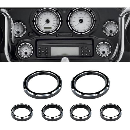 KATUR 4" Speedometer Cover Electra Glide Gauge Cover Harley Road King 2 ...