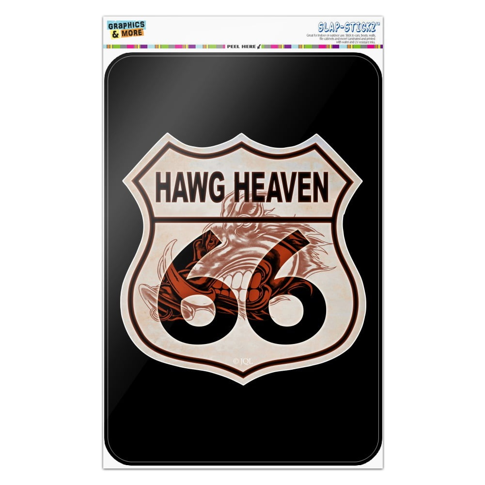 Hawg Heaven Route 66 Highway Hog Biker Motorcycle Home Business Office ...