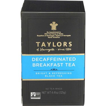 Taylors of Harrogate Decaf Breakfast Tea Blend, 50 Tea Bags - Walmart.com