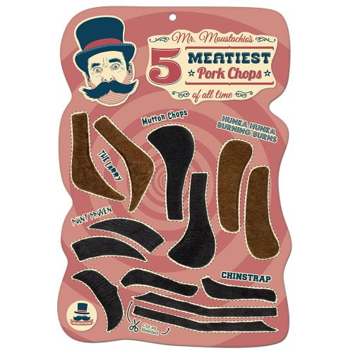 Mr. Moustachio Five Meatiest Pork Chops of All Time, Fake Sideburn ...