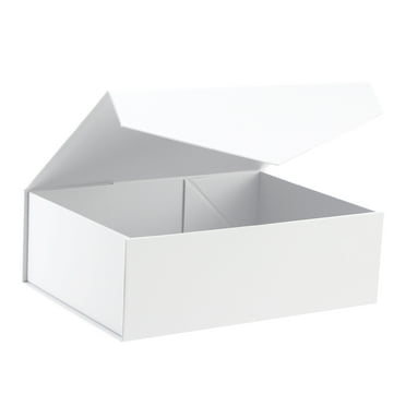 PKGSMART 5 Large White Gift Boxes, Magnetic Gift Boxes with Lids for ...