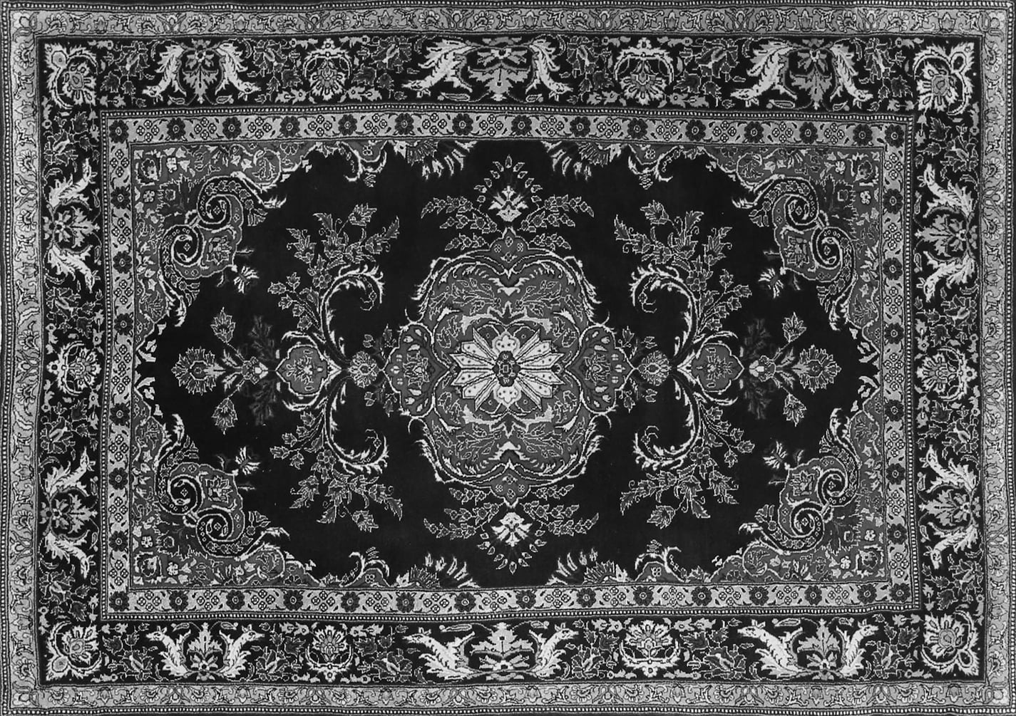 Ahgly Company Indoor Rectangle Persian Gray Traditional Area Rugs, 2' x ...