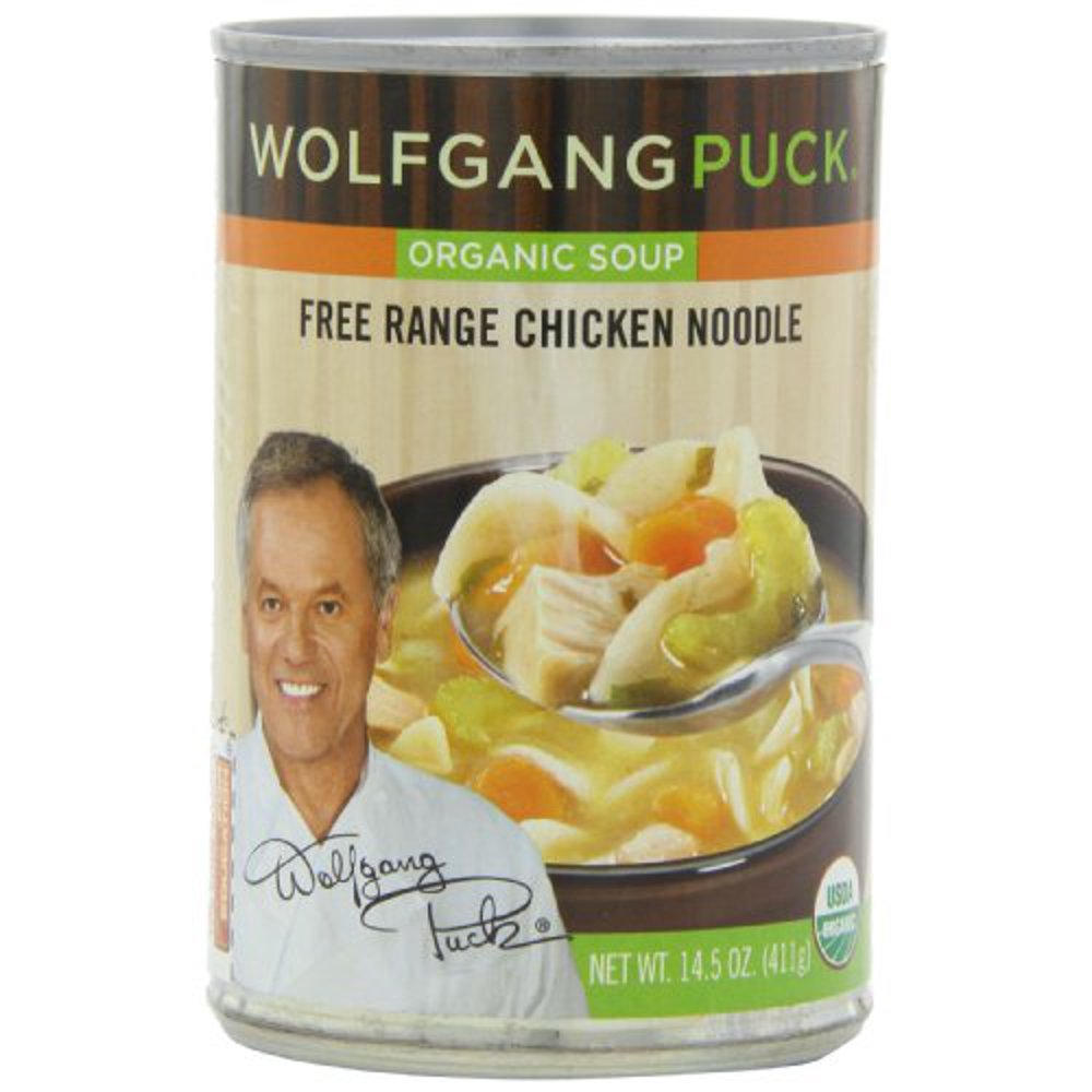Wolfgang Puck Organic Chicken with Egg Noodles Soup, 14.5-Ounce Cans ...