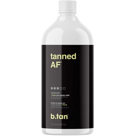 b.tan Spray Tan Solution - tanned AFÂ® Pro Spray Mist, Darkest Sunless ...
