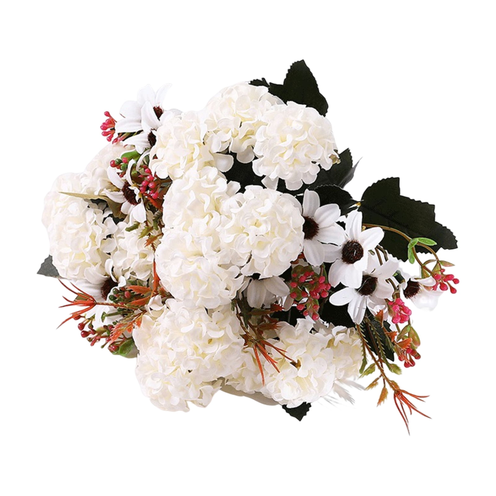 Warkul 1 Bouquet Simulated Flower Realistic Single Branch 5 Forks Non ...