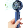 Portable Handheld Travel Fan, 2000mAh, 3 Speed, USB Rechargeable, Quiet ...