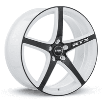 RTX Illusion 18x8 5x114.3 ET45 CB73.1 White & Black Wheel - Walmart.com