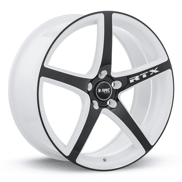 RTX Illusion 18x8 5x114.3 ET45 CB73.1 White & Black Wheel - Walmart.com