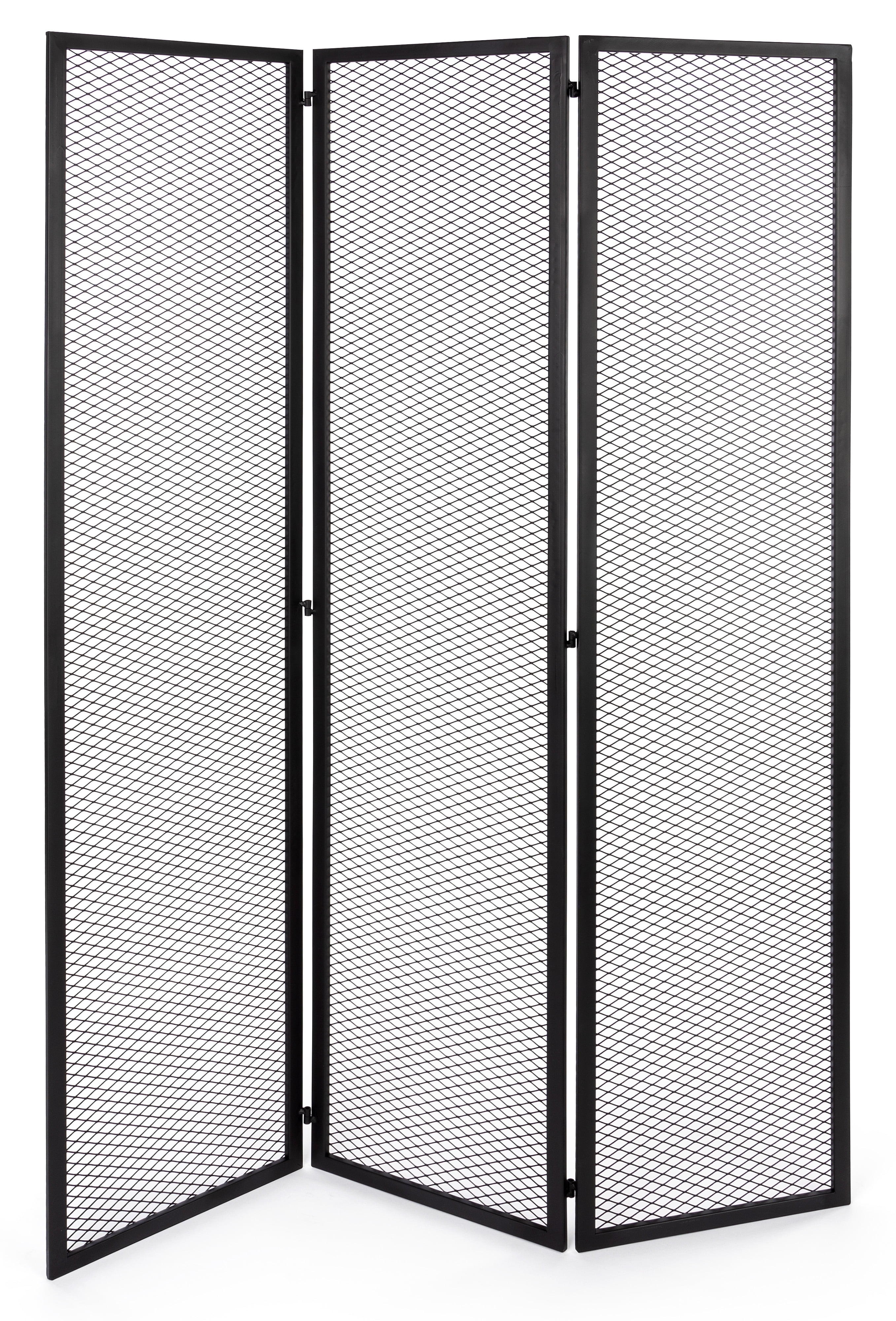 Displays2go Metal Mesh Display Screen, Three Panels, 45" W x 72" H ...