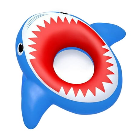Shark Swimming Ring Thickened Inflatable Lifebuoy Household Swimming ...