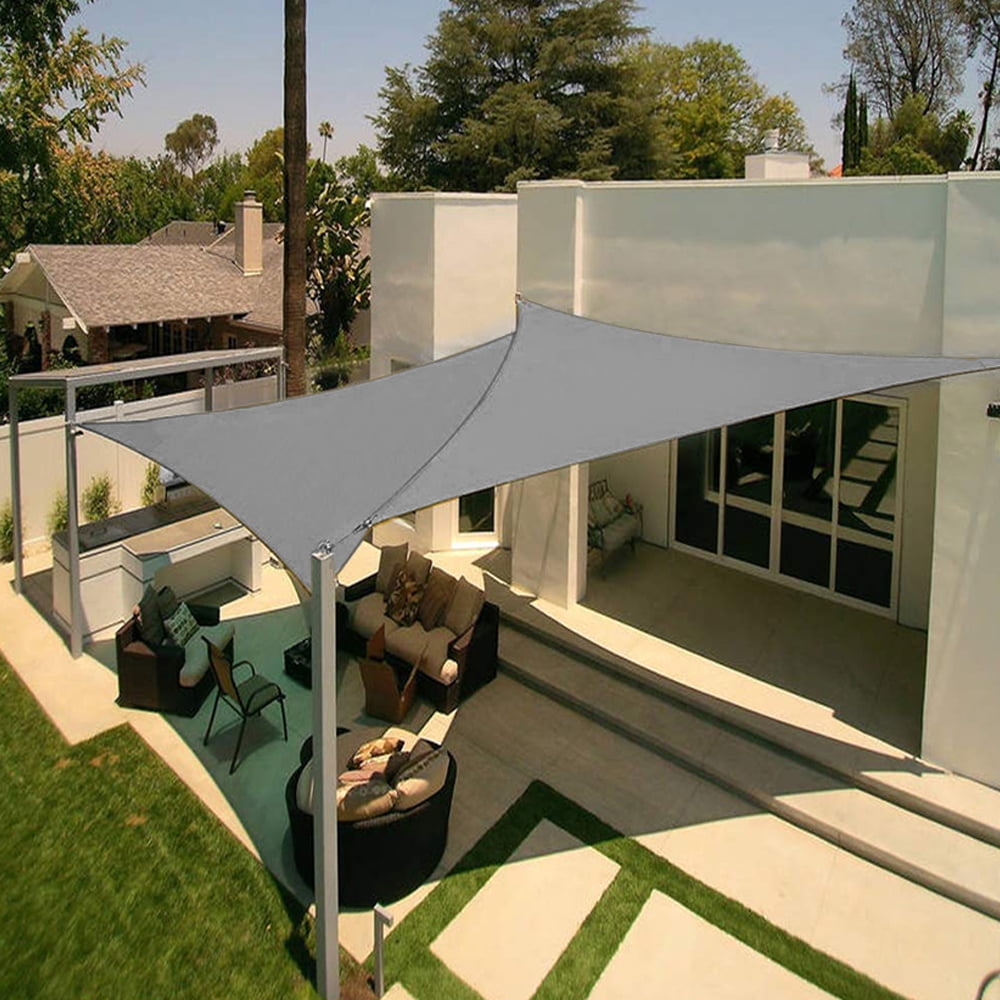 Rectangle Sun Shade Sail UV Block Waterproof Patio Awning Outdoor ...