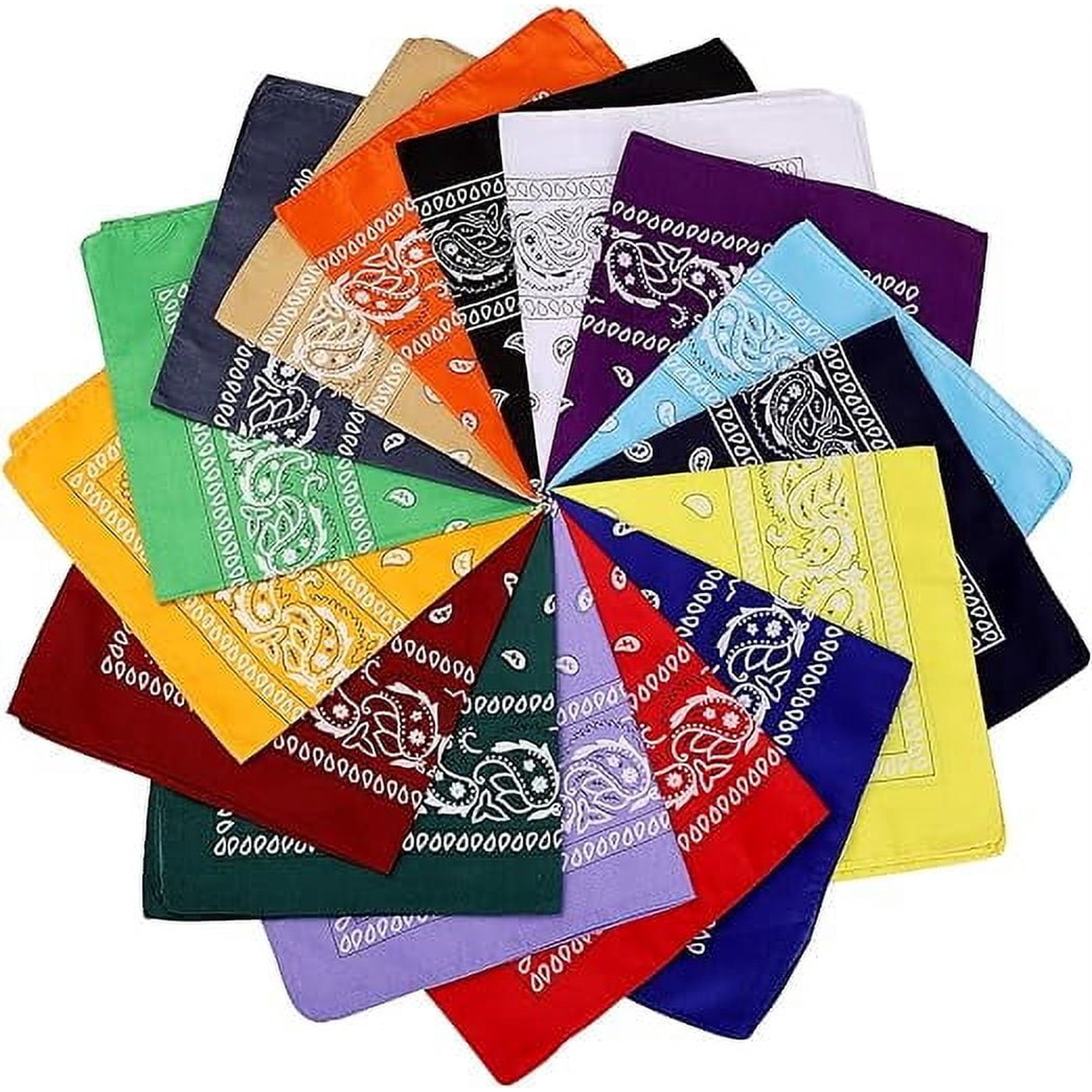 Click here for Zhuying 16 Pcs Bandanas Multi-Purpose Bandanas Pai... prices