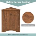 Triangle Bathroom Storage Cabinet, Freestanding Floor Cabinet with ...