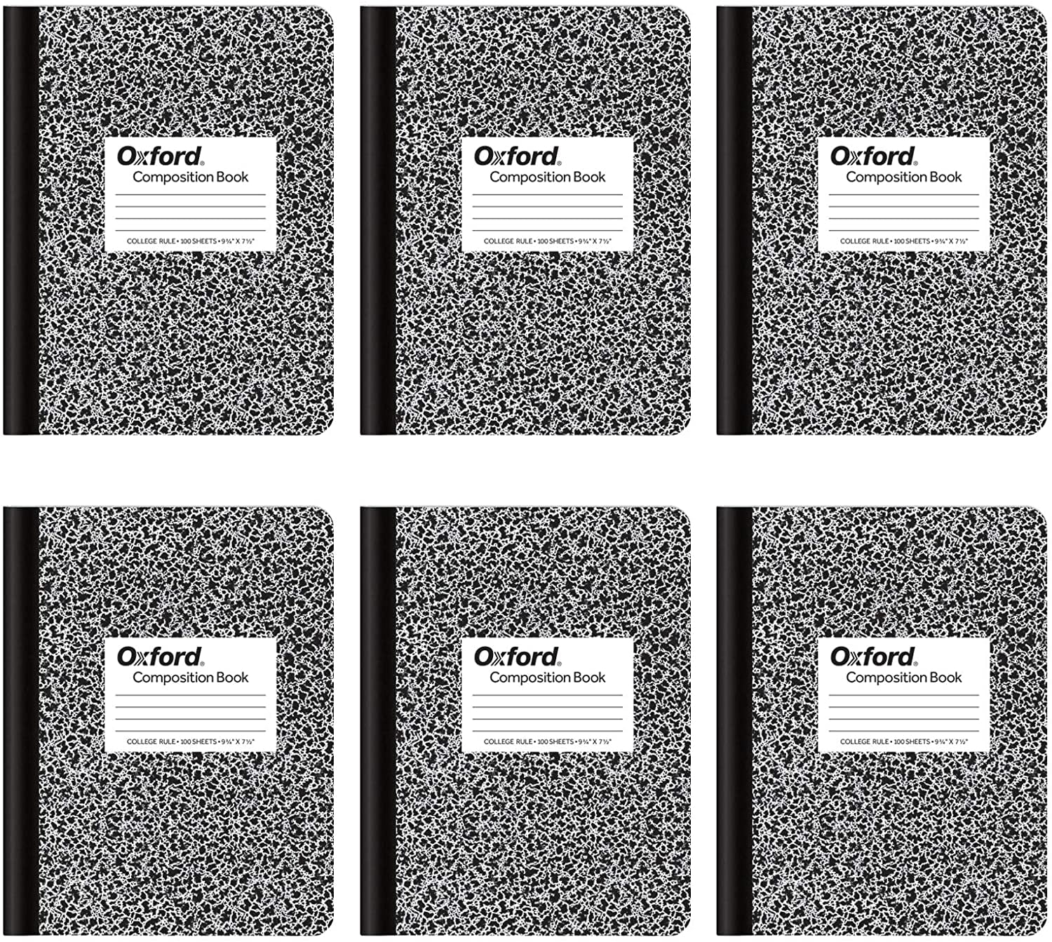 Oxford Composition Notebooks, College Ruled Paper, 9-3/4 x 7-1/2 Inches ...