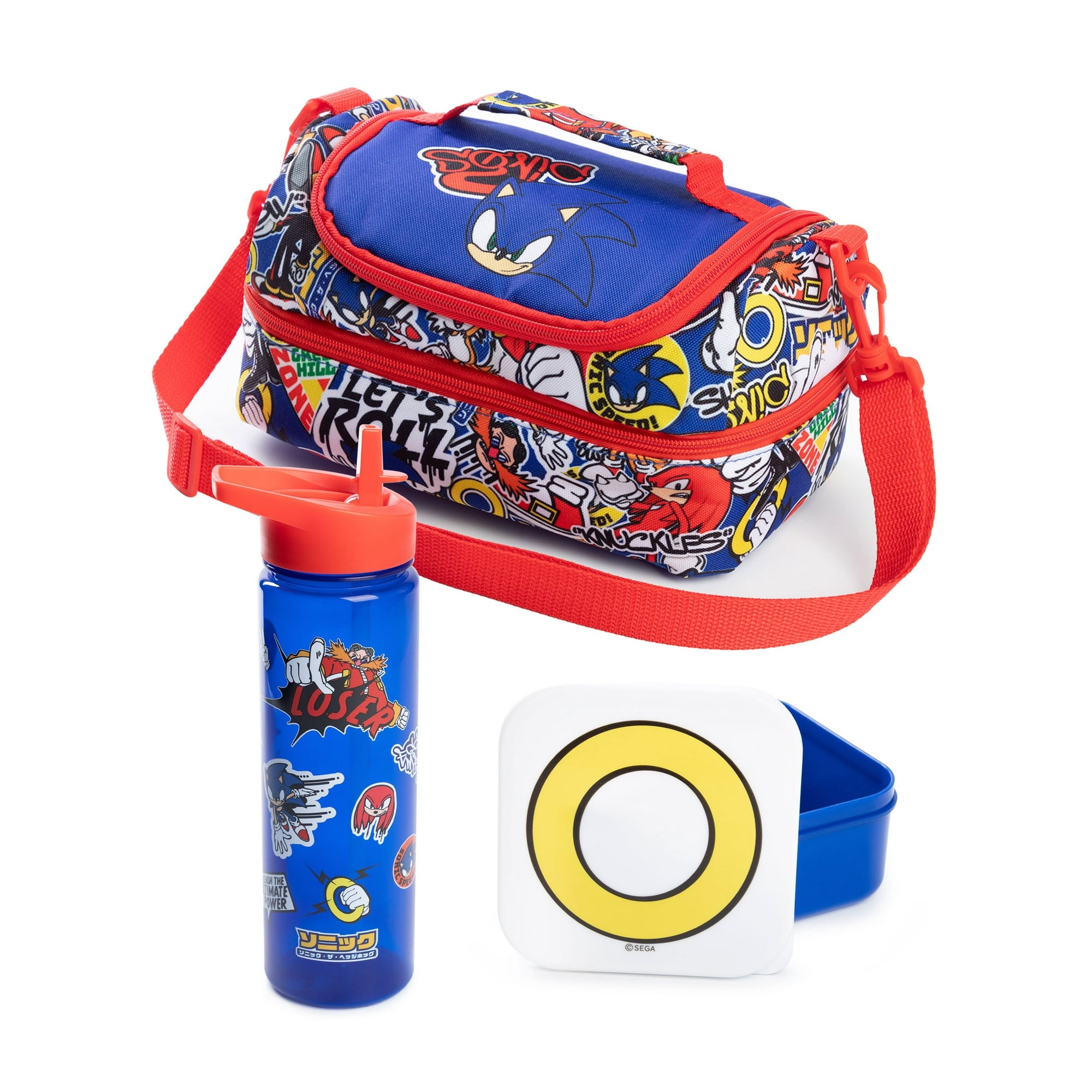 Click here for Sonic The Hedgehog Boys Blue Lunch Bag Bottle And... prices