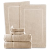 Clara Clark Bath Towels Set - 100% Cotton - 4 Pc Set, Cream - Walmart.com