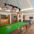 FINE MAKER Black Metal Ball Design Billiard Chandelier, Pool Table ...