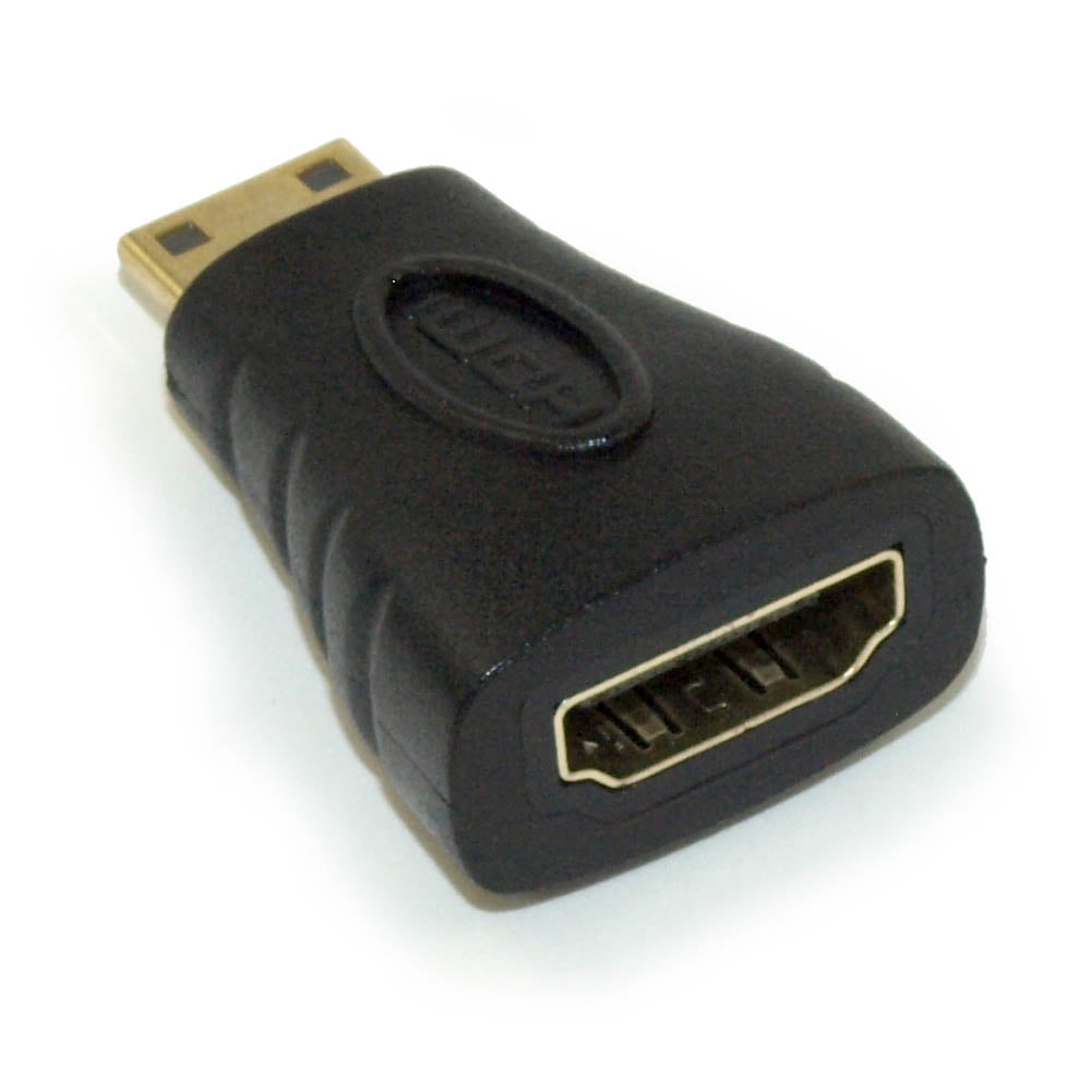 MINI-HDMI (Type C) Male to HDMI (Type A) Female Adapter Gold Plated ...
