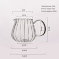 Creative Embossed Stripe Clear Crystal Glass Creamer Pitcher/Serving ...