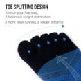 AONIJIE Men's Coolmax Toe Socks Five Finger Athletic Running Ankle ...