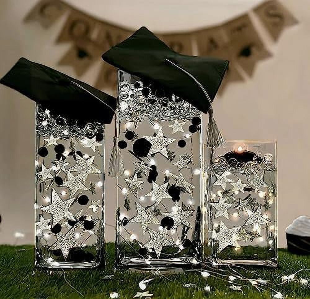 2 Packs Floating Stars Glitter Silver-2 Gallons For Your Vases ...