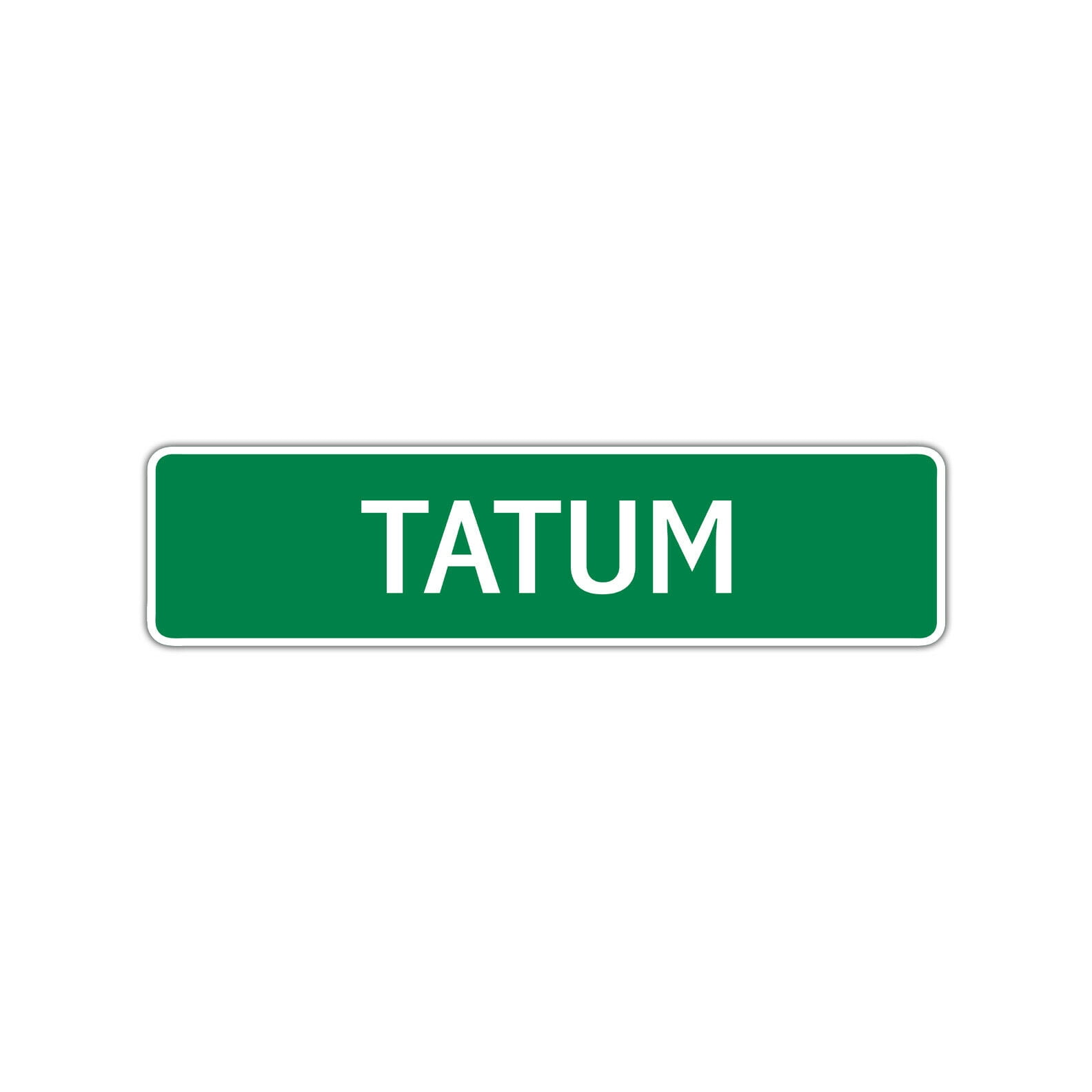 Tatum Boys Children Name Letter Printed Plaque Decoration Label Indoor ...