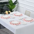 15.4 Inch Round Placemats Set of 6 Washable Heat Resistant Placemats ...
