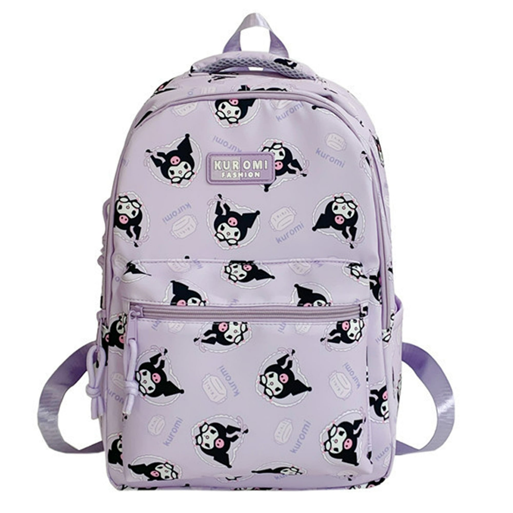Click here for Roffatide Kuromi Anime Backpack With 1 Piece  Purp... prices