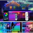 16.4FT Ws2812 RGB+IC LED Strip Lights IP68 Outdoor Waterproof, 5V USB ...