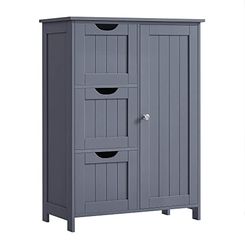 VASAGLE Bathroom Floor Storage Cabinet, Bathroom Cabinet Freestanding ...