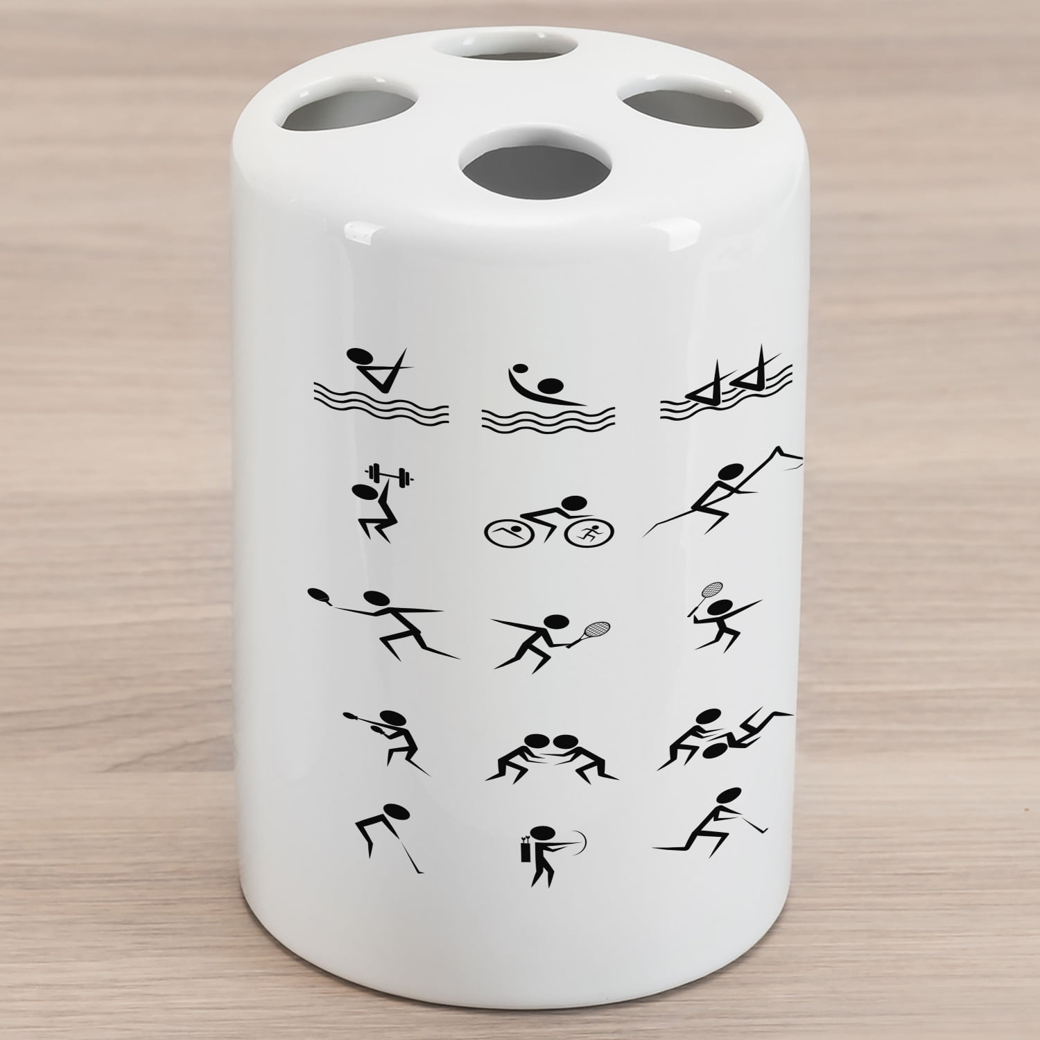 Olympics Ceramic Toothbrush Holder, Summer Sport Pattern of Boating ...