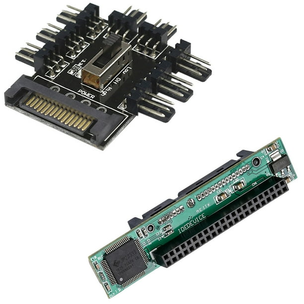 Multi Way Splitter Cooler Cooling Fan Hub PC & 2.5 Inch Ide to Sata ...