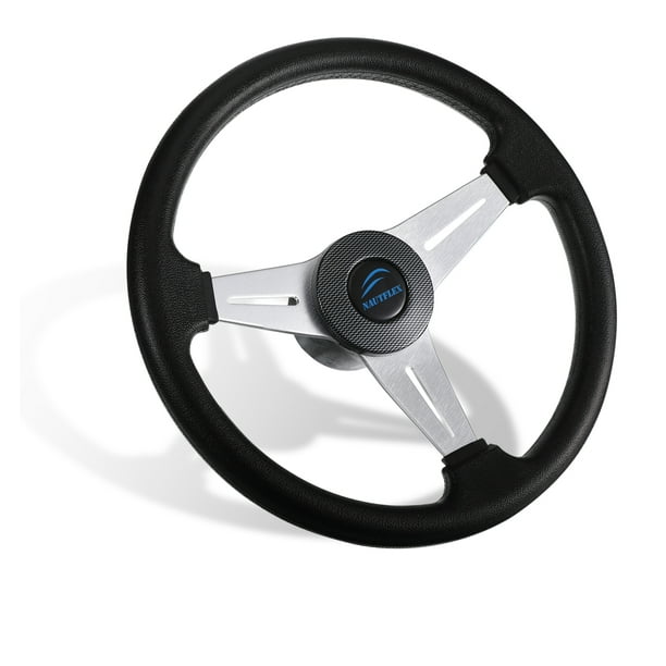 Destyer Speed Boat 3 Spoke Steering Wheel Yacht PU Foam 3/4 Inch Shaft ...