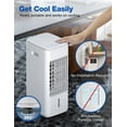 "COMFYHOME 110V Portable Evaporative Air Cooler, Electric AC Unit with ...