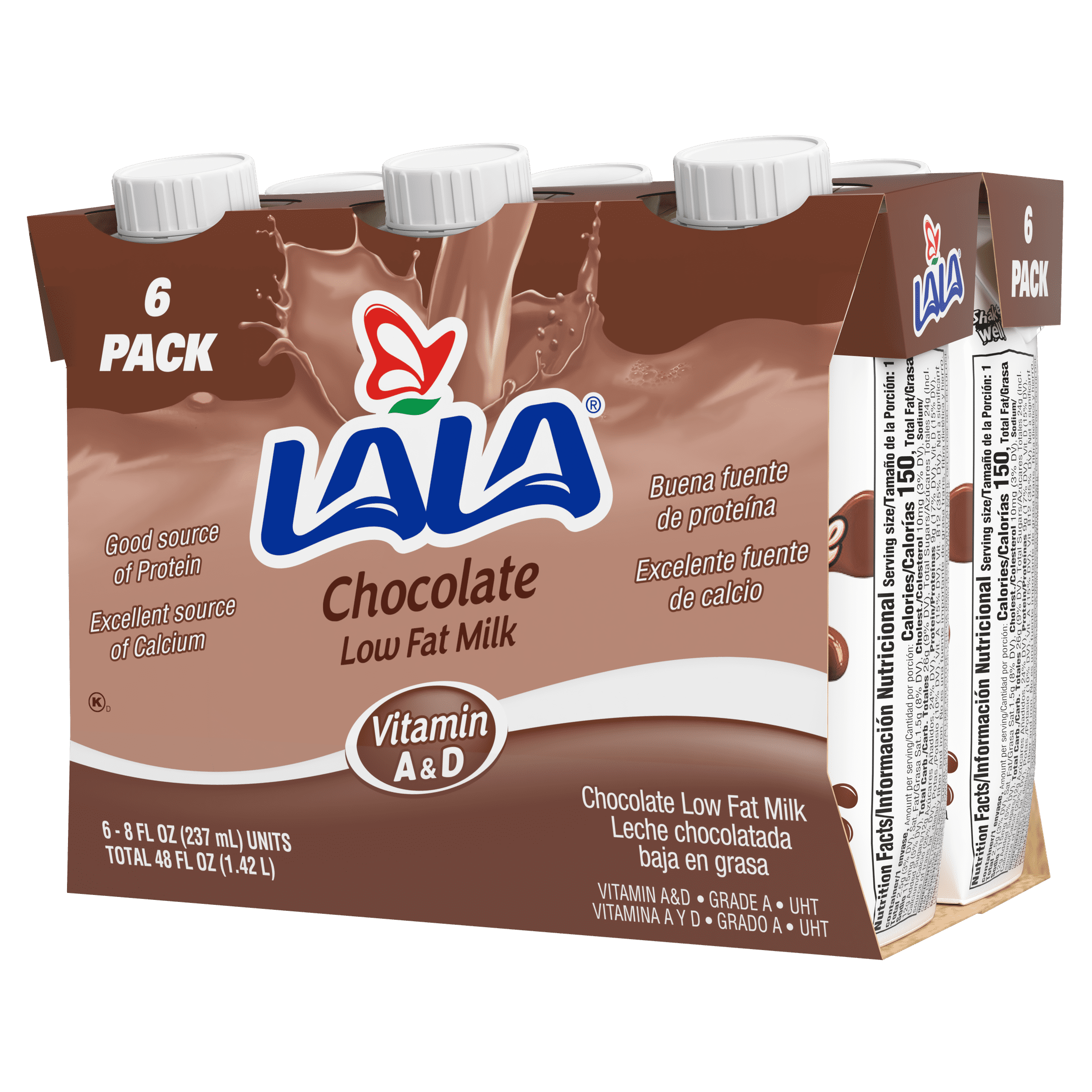 LALA Chocolate Milk Drinks, Chocolala UHT, 8.25-ounce (Pack of 6 ...