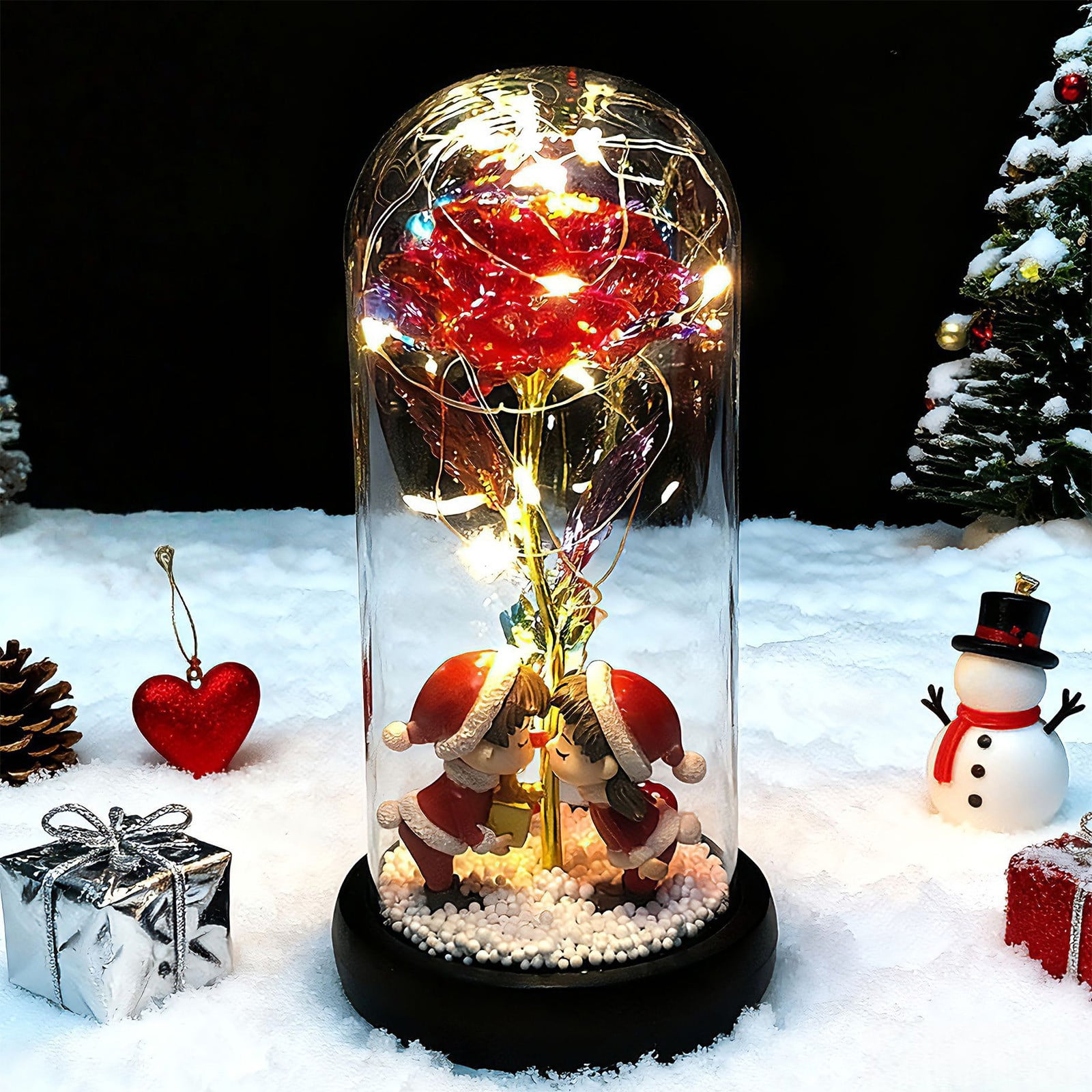 Click here for Lunxisen 3 Pcs Night Light Dusk To Dawn rose With... prices