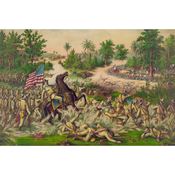 Print: Battle Of Quingua, Philippine Islands, April 23, 1899 - Walmart.com